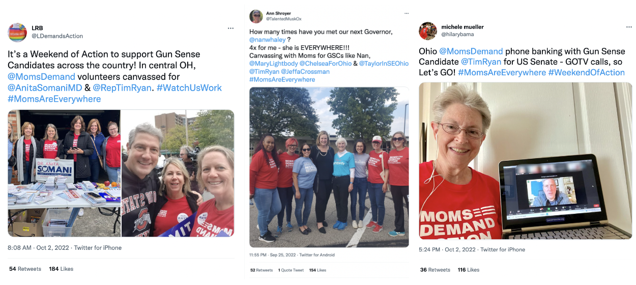 Moms Demand Action, Students Demand Action Volunteers Held More Than ...